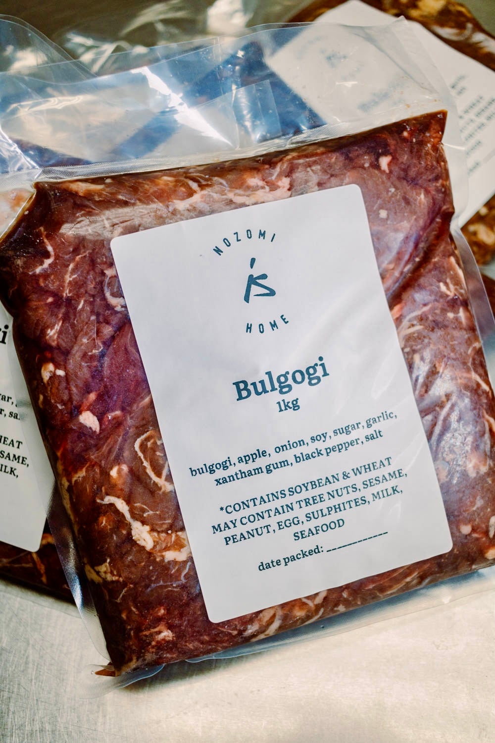 Marinated Beef Bulgogi (1 kg pack) | Nozomi Kitchen